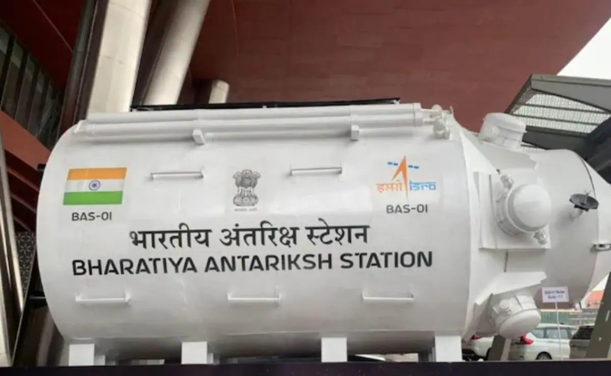 ISRO Unveils Indian Space Station Model: First Module